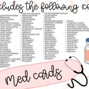 Med Cards for Nursing Students Nurses Medical Terminology - Etsy