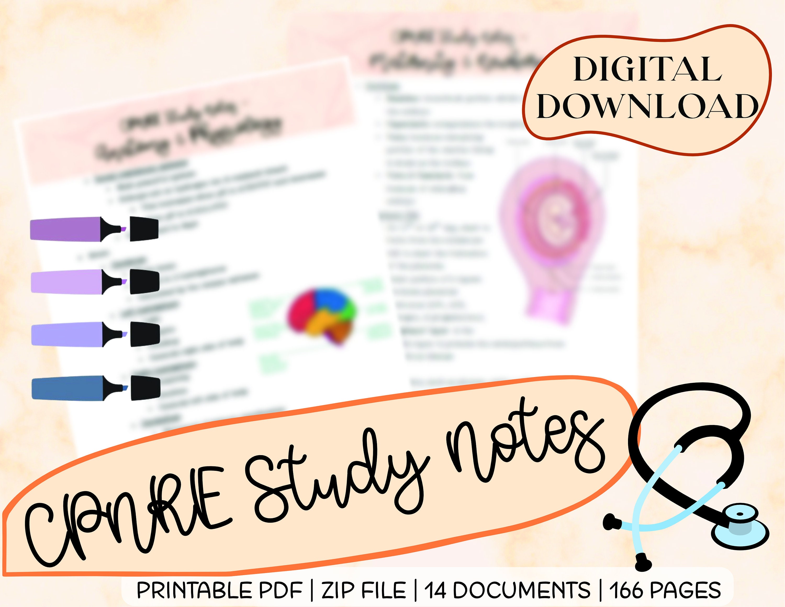CPNRE Study Guide Notes: Nursing Exam Prep (digital Download) - Etsy Canada