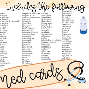 Med Cards, for Nursing Students, Nurses, Medical Terminology, Clinicals ...