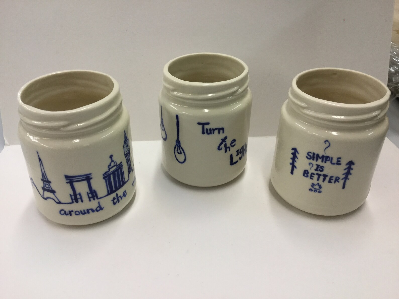 Ceramic Porcelain Jam Jars - Etsy