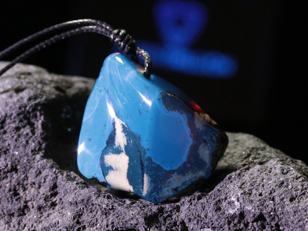 Zupertrillion Rare Blue Amber Pendant Amber Luck Crystal Mystical ...