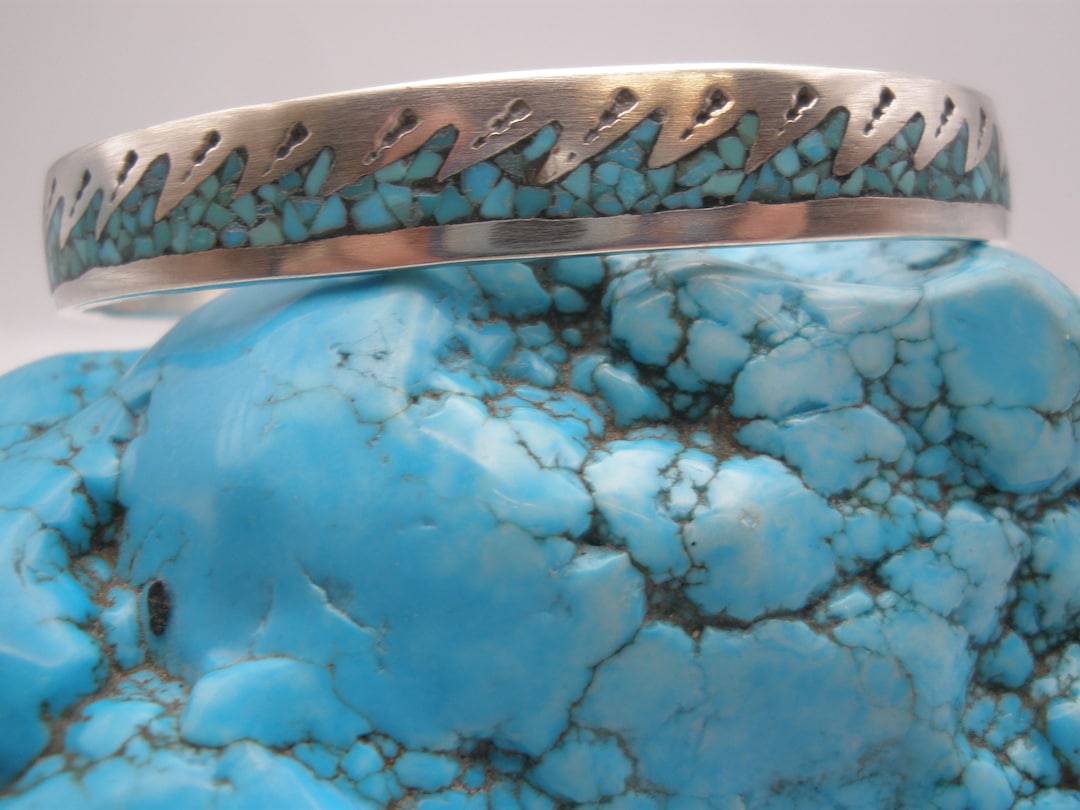 Native American Turquoise Cuff Bracelet Authentic Native Turquoise ...