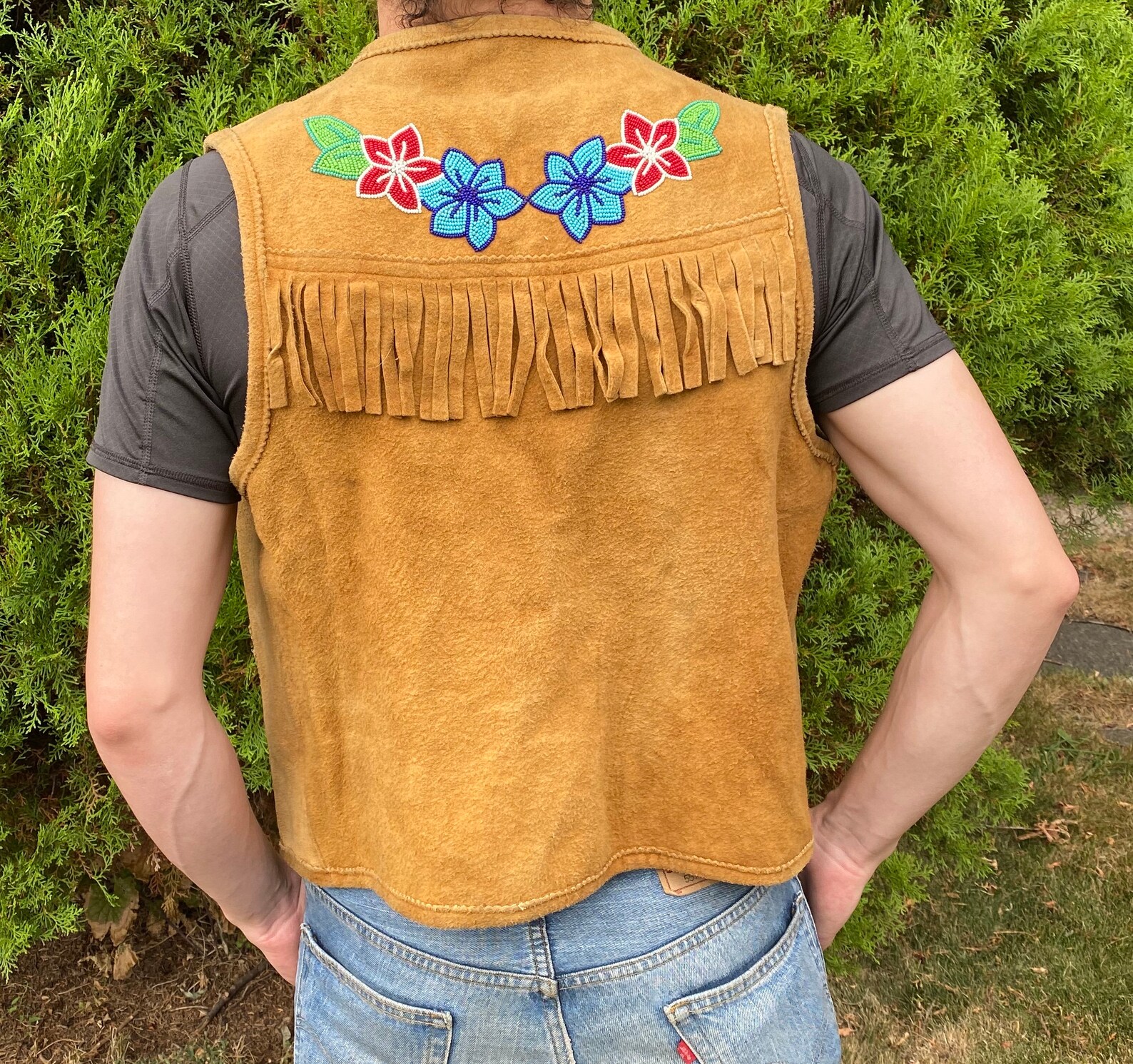 Vintage Native American Ojibwe Beaded Moose Vest - Etsy