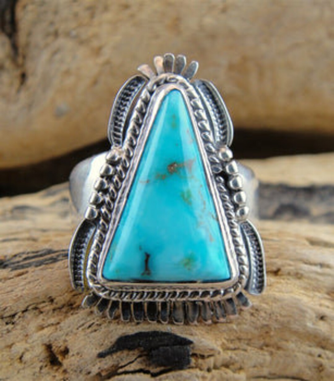 Candelaria Turquoise Ring Bennie Ration Ring Jewelry Authentic Native ...
