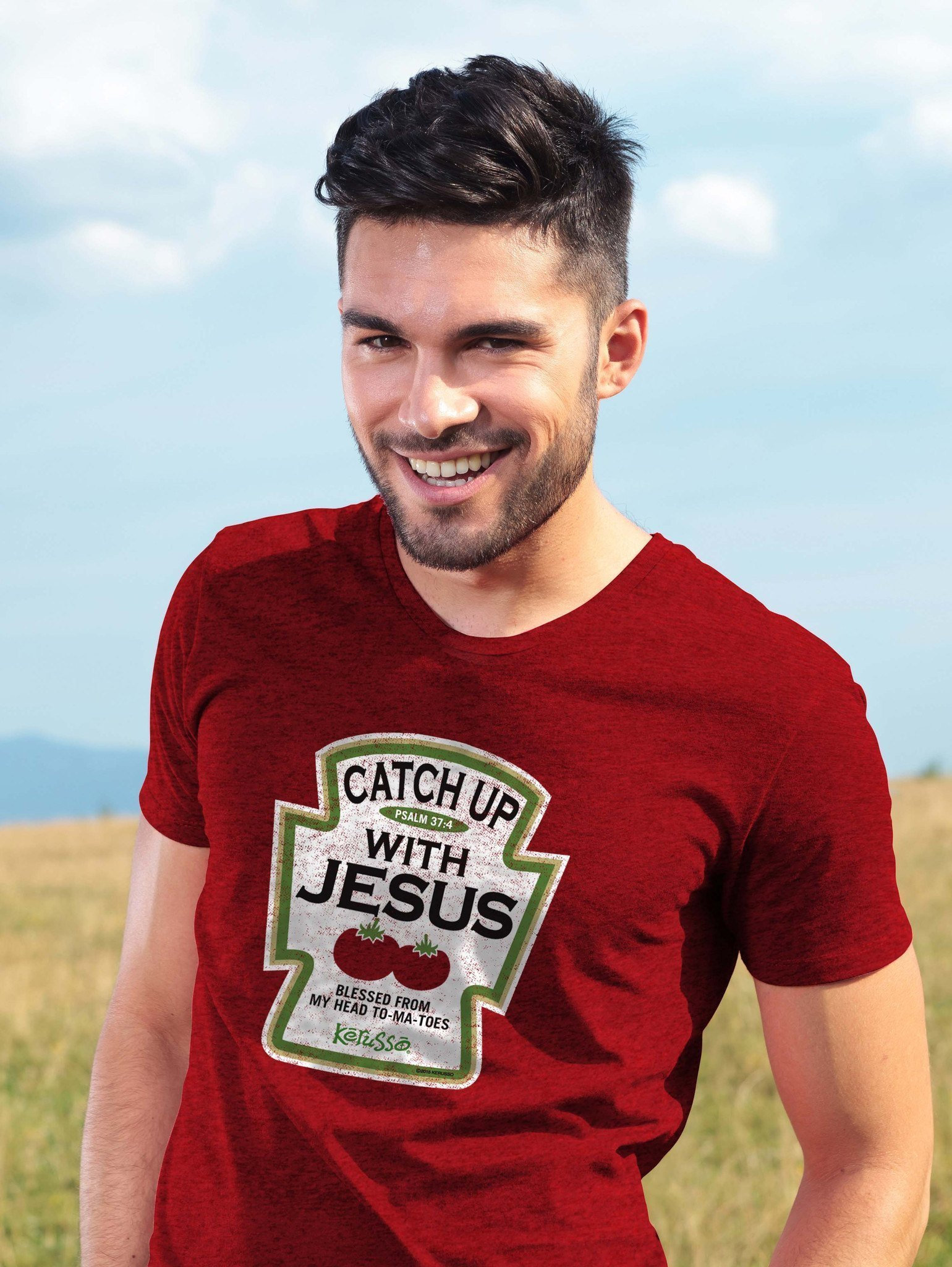 Kerusso Christian T-shirt Catch Up - Etsy