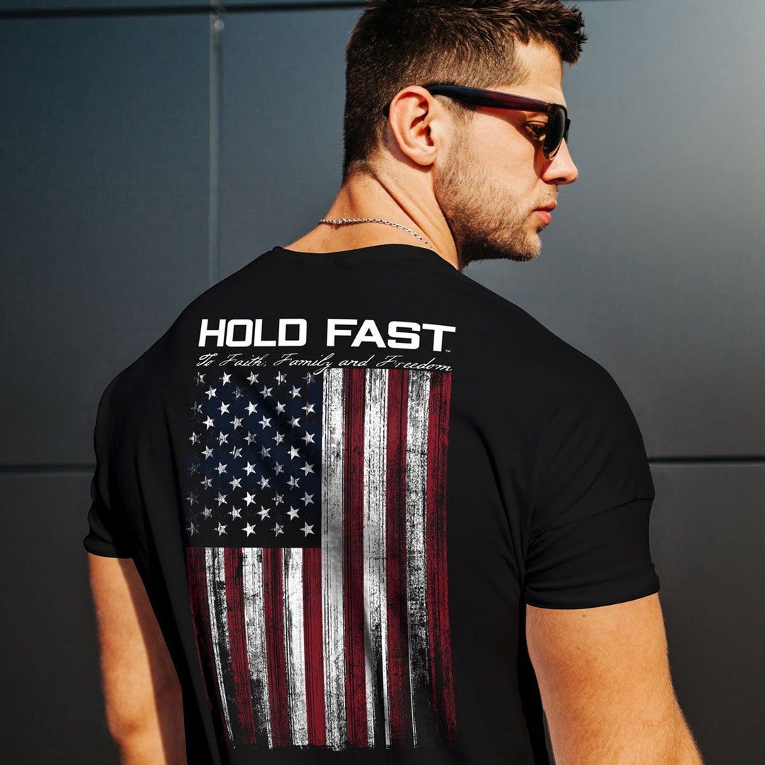 HOLD FAST Mens T-shirt Hold Fast Flag - Etsy