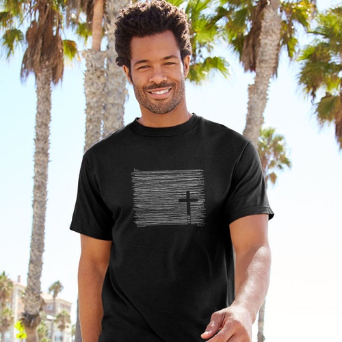 Faith Men's T-shirt Men's Christian Shirt Cross - Etsy