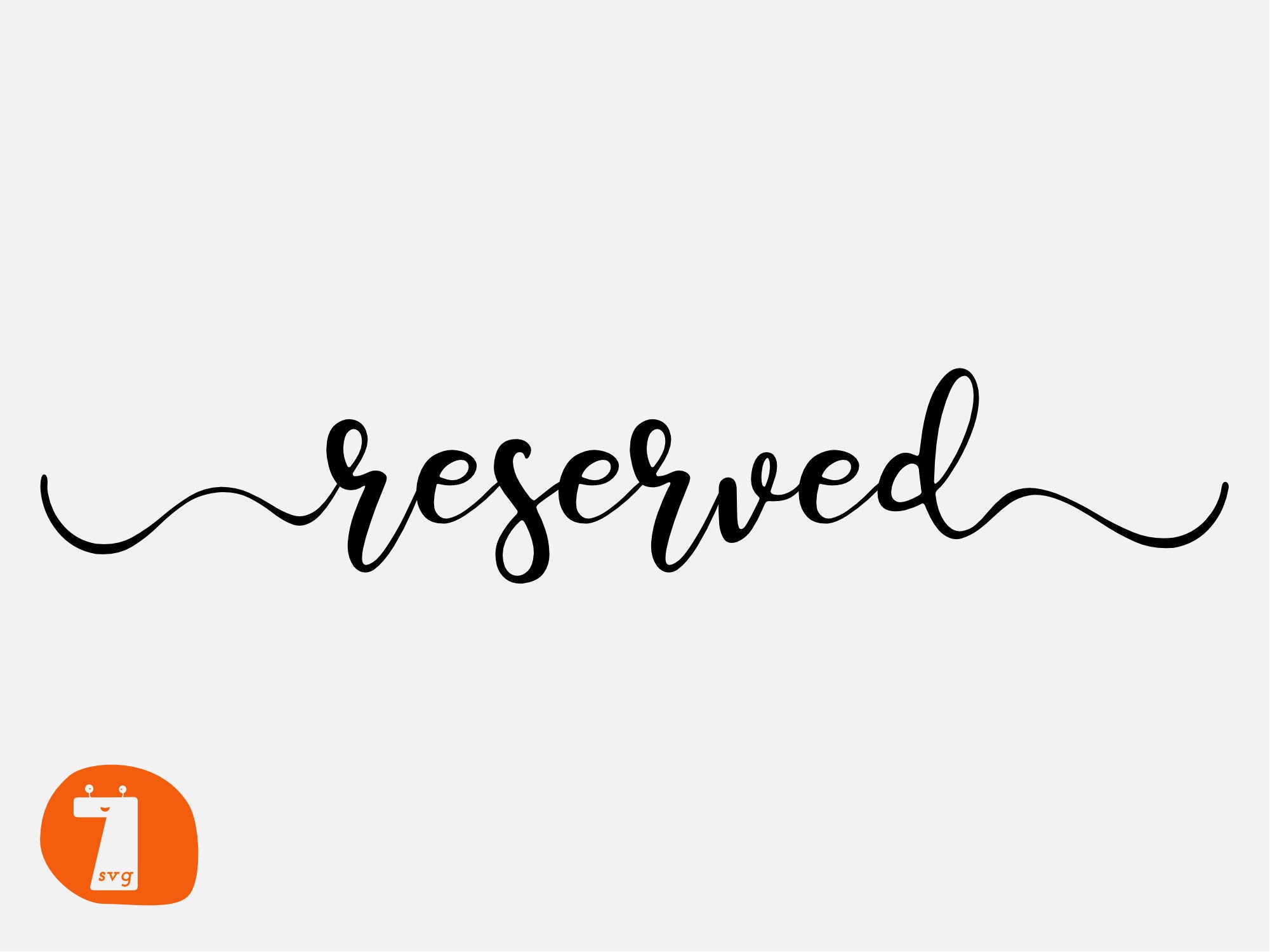 Reservado svg archivos svg para Cricut signo de boda rústica | Etsy