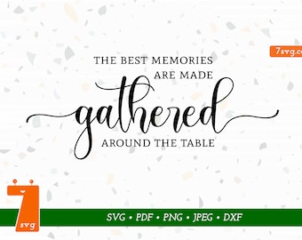 Gathered Around the Table Svg - Etsy