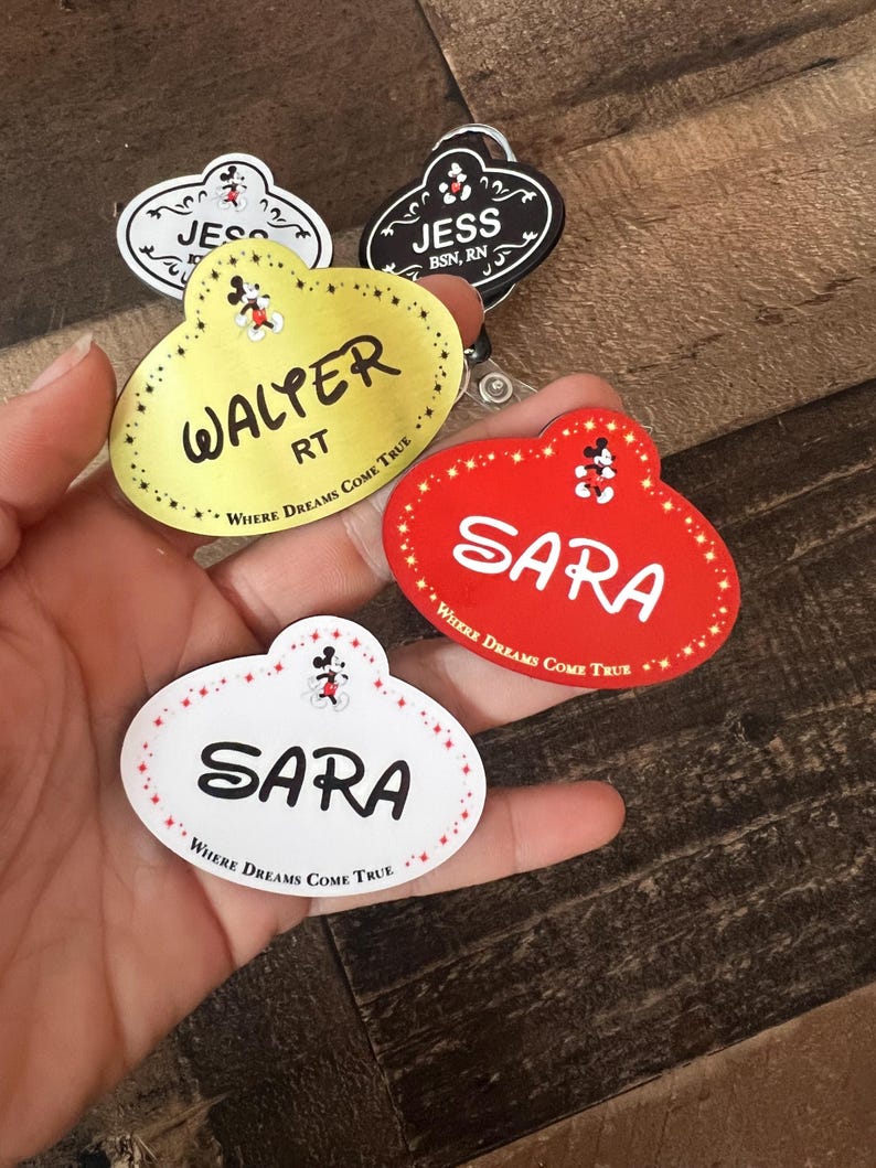 Nurse Cast Member Badge Reel, WDW NICU Name, CM Teacher Retractable ...