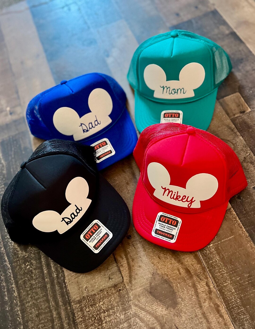 Mickey Simple Foam Trucker Hat, Mouse WDW Colored Caps, Matching Dad ...
