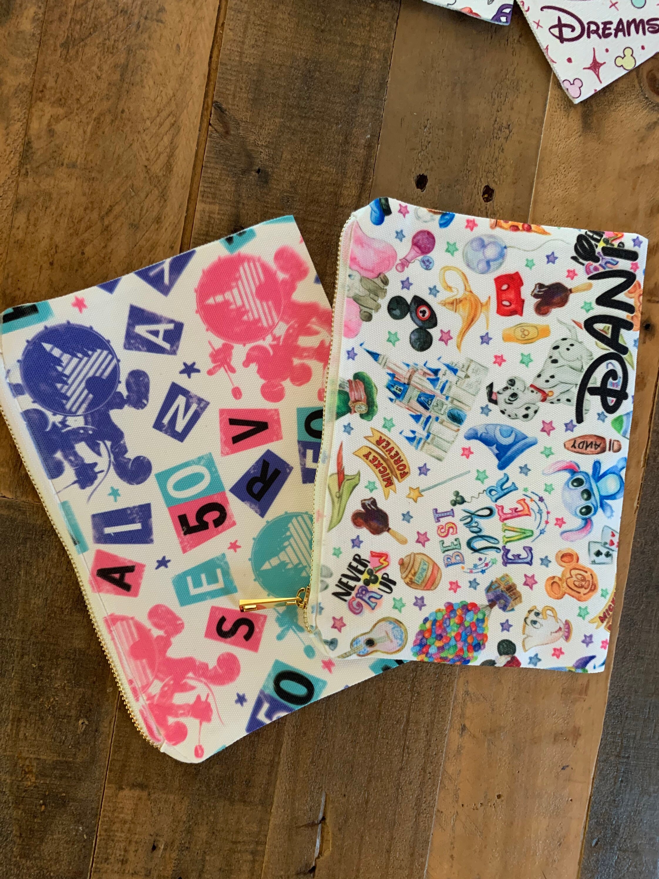 Disney bag Disney makeup bag Disney pouch Disney carry on | Etsy