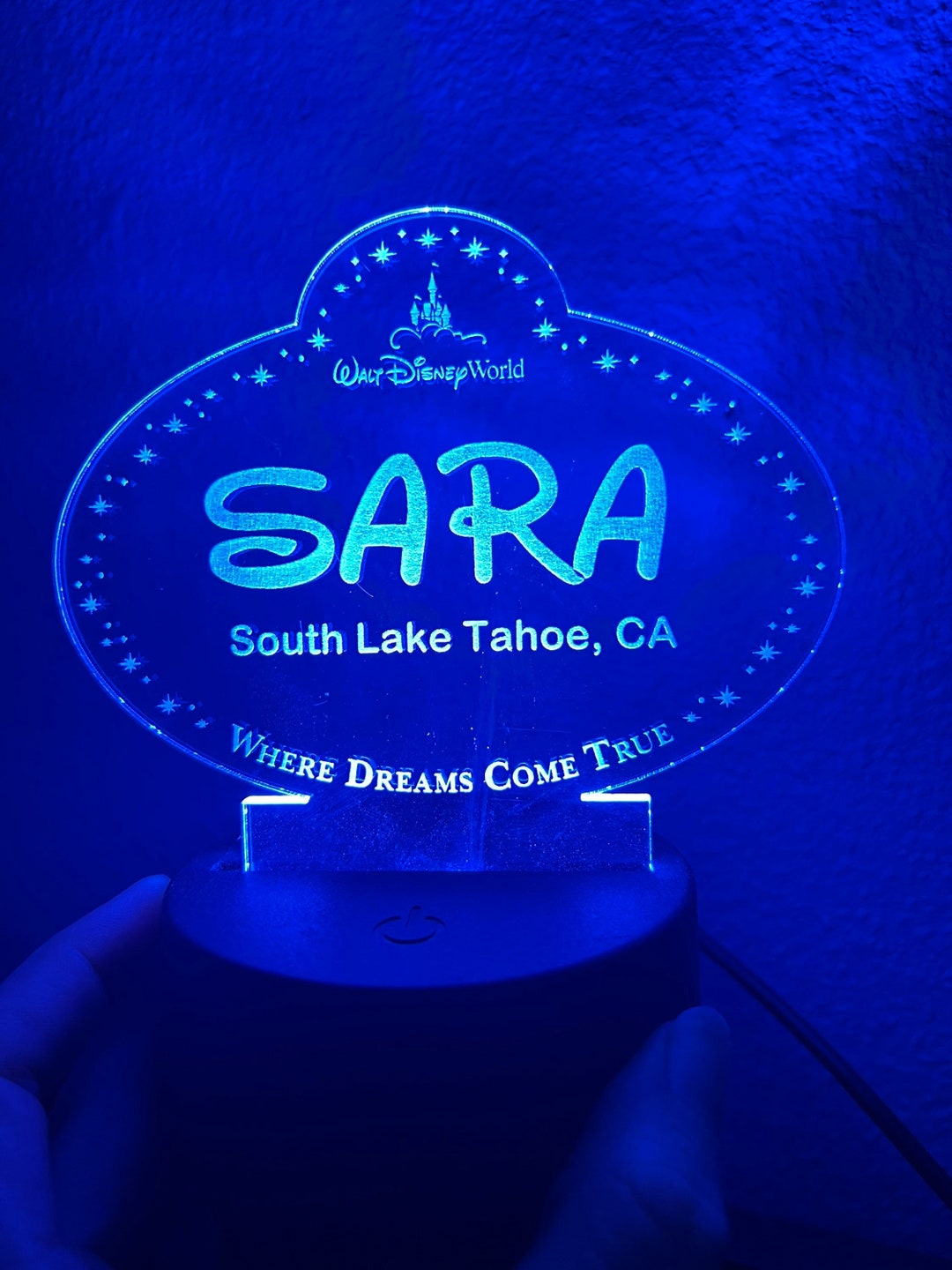 LED Light Disney World Cast Member Name Tag - Etsy