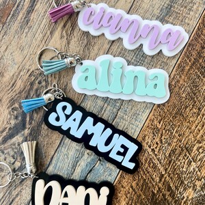 Disney Name Keychain, Disney Font Keychain, Disney Bag Tag, Name ...