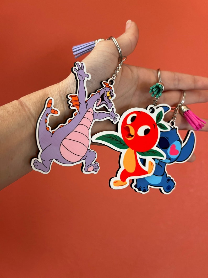 Stitch Keychain Custom Disney Keychain Disney Bag Disney - Etsy