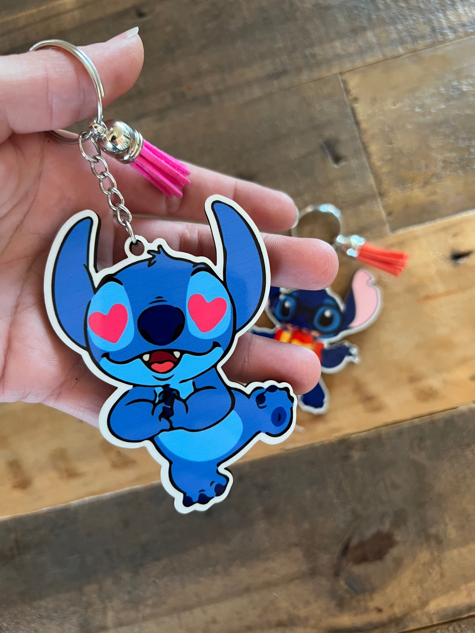 Stitch Keychain Custom Disney Keychain Disney Bag Disney - Etsy