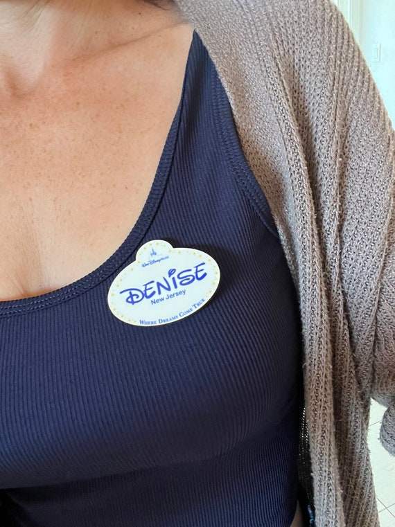 Disney Name Tag Pin Cast Member Badge Pin Custom Disney Pin | Etsy