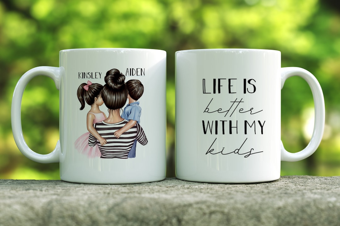 Mom Mug, Mommy Mug, Kids and Mom Mug, Custom Mom Mug, Mothers Day Mug ...