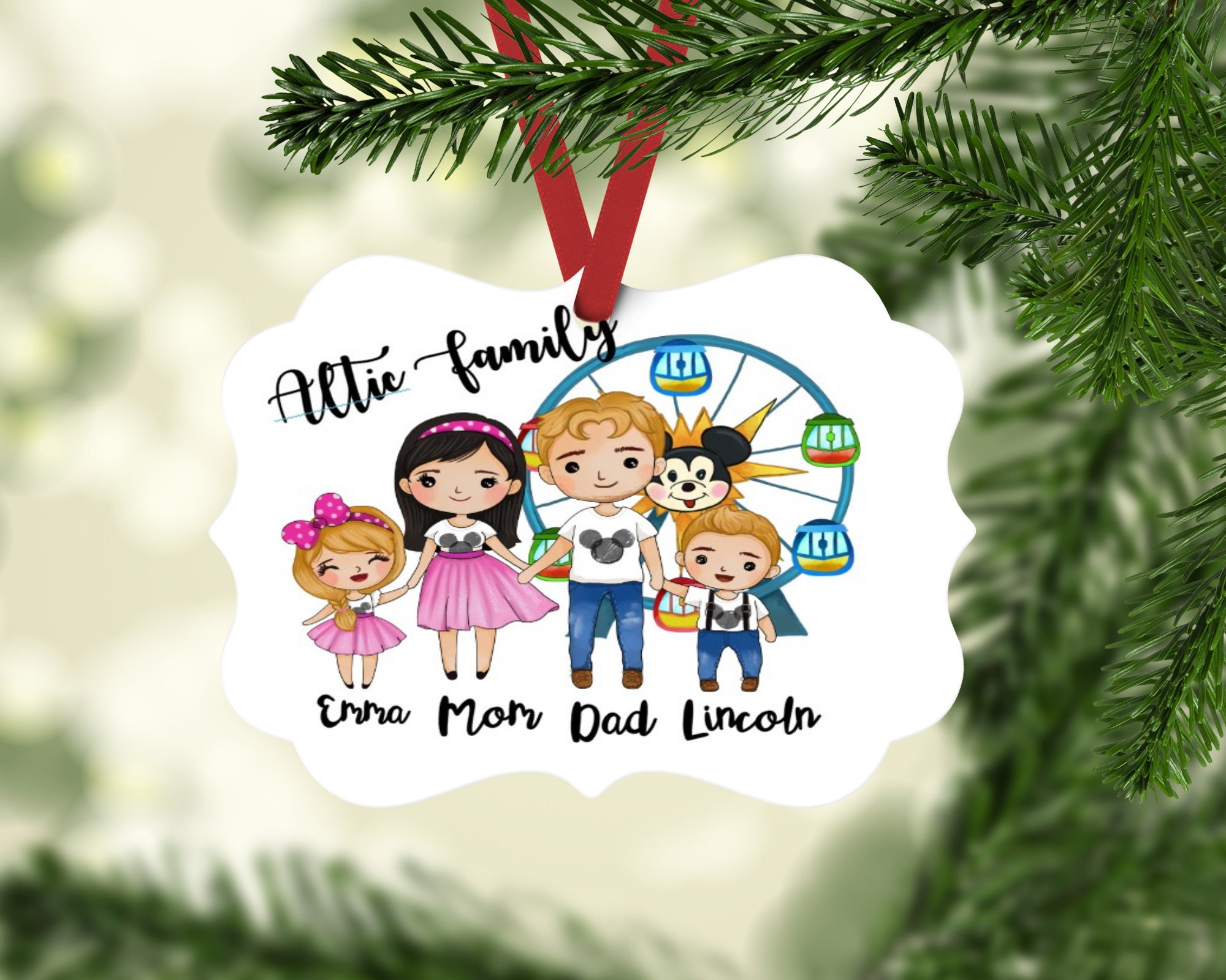 Christmas Ornament Disney Disney Tree Ornament Disney - Etsy