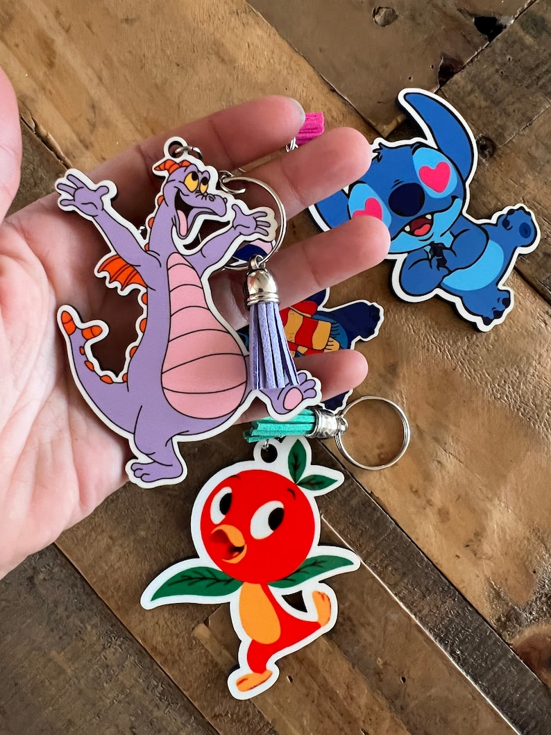 Stitch Keychain Custom Disney Keychain Disney Bag Disney - Etsy
