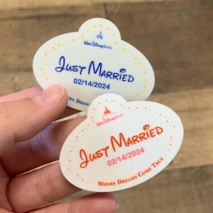 Disney Wedding Guest, Wedding Favor Disney Pin, Just Married Employee ...
