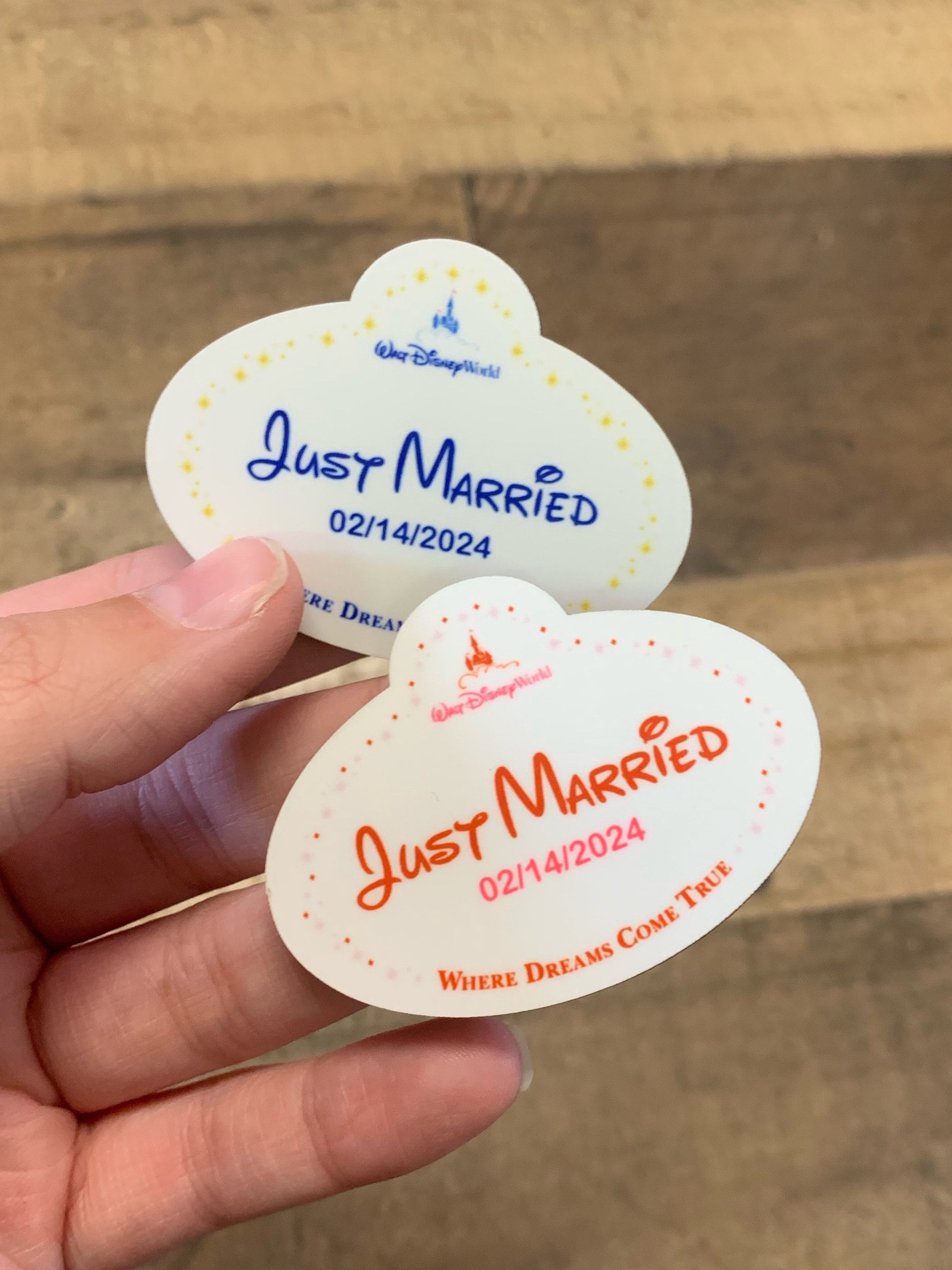 Disney Wedding Guest, Wedding Favor Disney Pin, Just Married Employee ...
