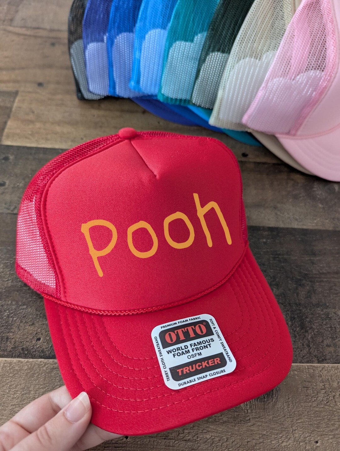 Winnie Friends Foam Trucker Hat, Pooh Eeyore Tiger Colored Caps, Cute ...