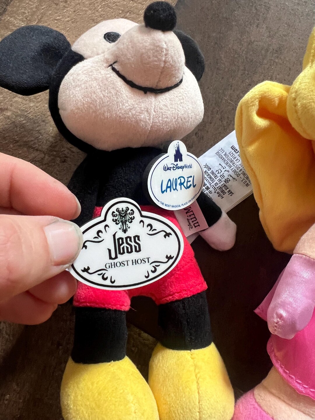 Doll Disney Name Tag, Mickey Plushie Name Pin, Small Plush Accessories ...