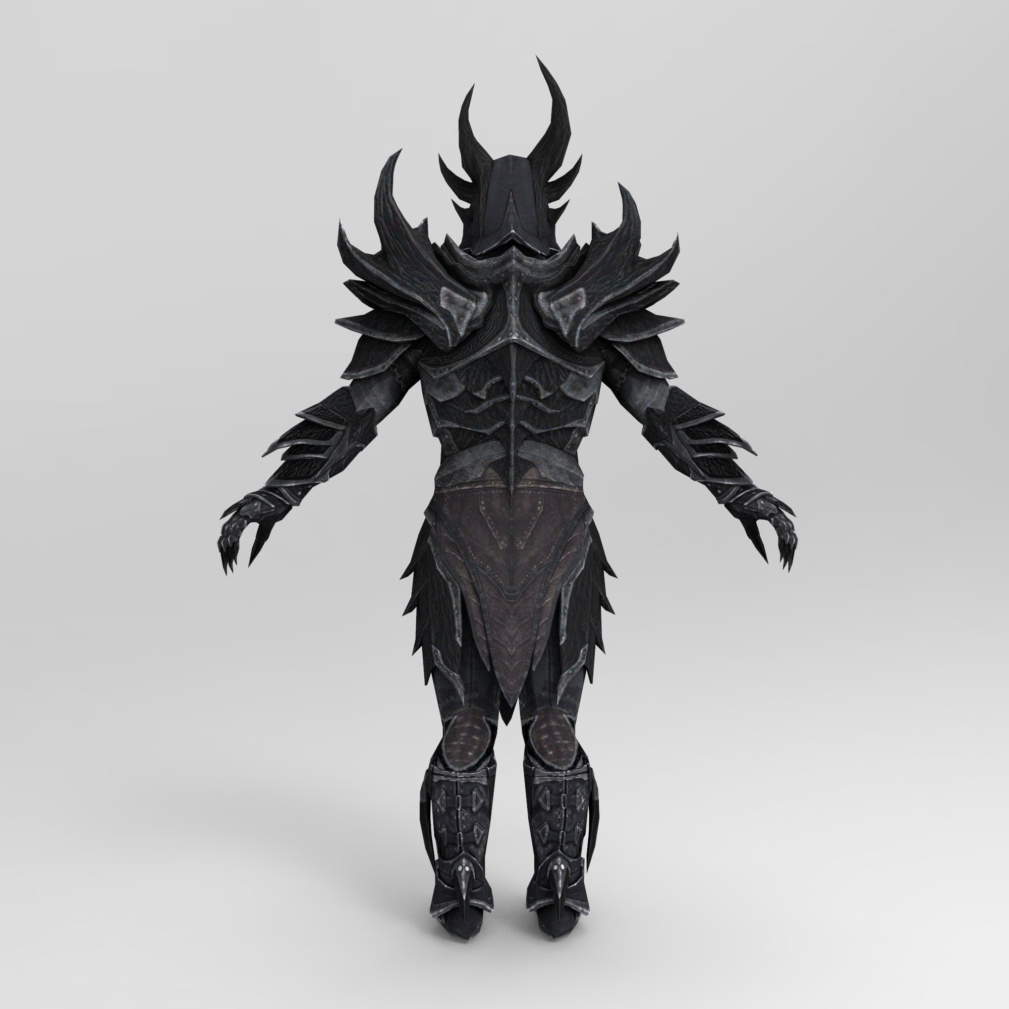 Daedric Armor Skyrim Drawing
