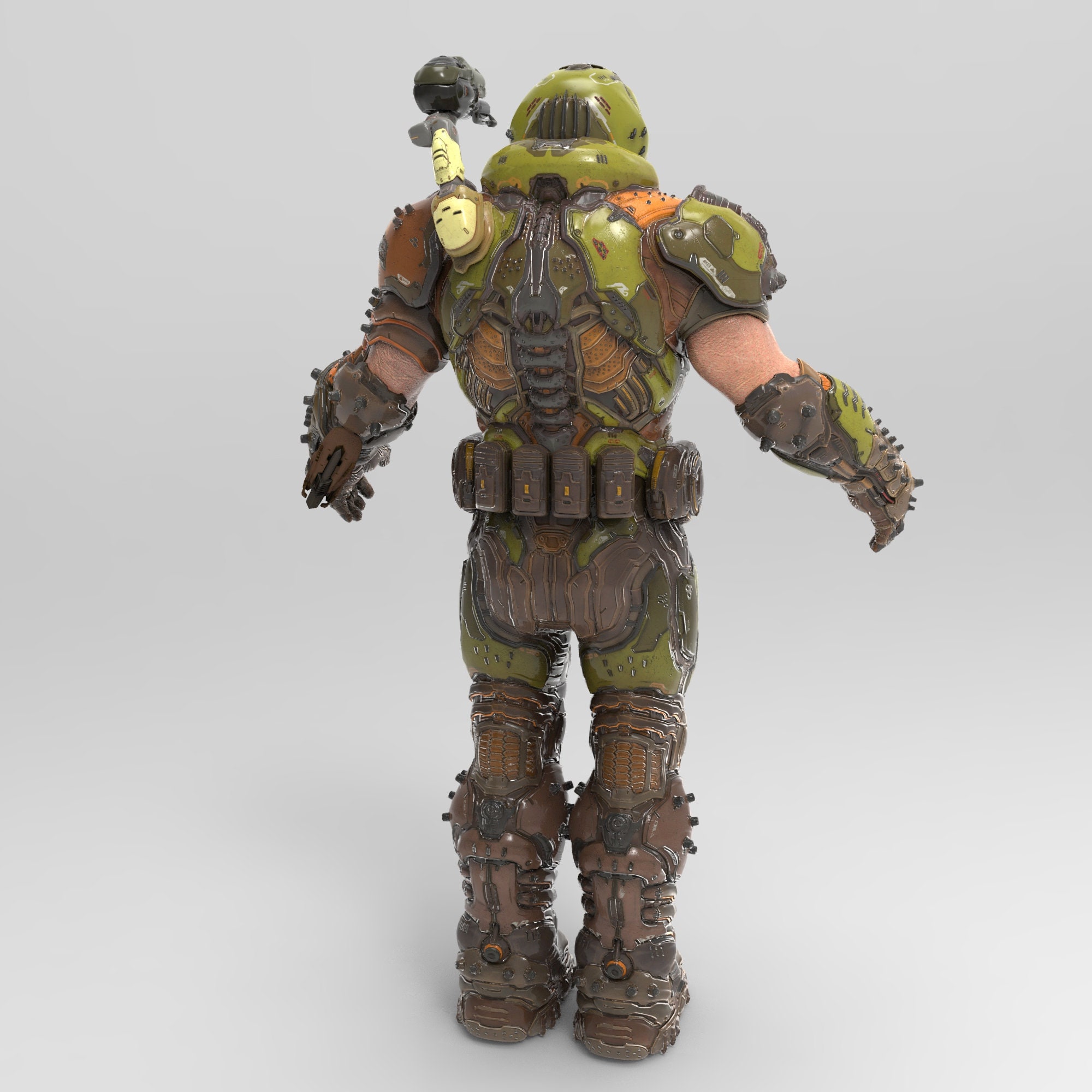 Doom Slayer (Doomguy) Wearable 3D Model - Doom Eternal - Doomslayer 3D ... Doom Slayer (Doomguy) Wearable 3D Model - Doom Eternal - Doomslayer 3D ...