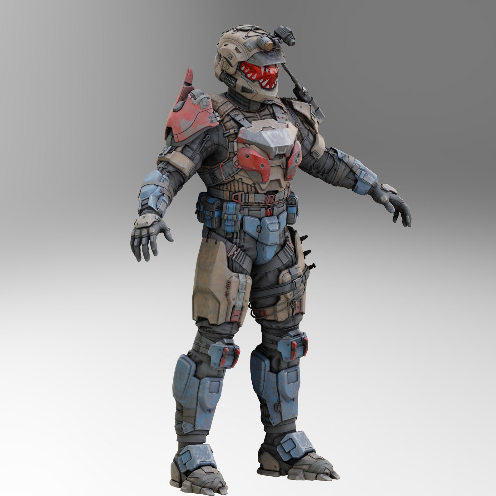 Lone Wolf Halo Infinity Hieu Dinh Full Body Armor Wearable - Etsy Sweden