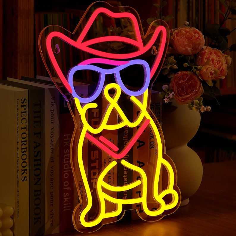 French Bulldog Neon Signs for Wall Decor,dog LED Neon Lights Sign for ...