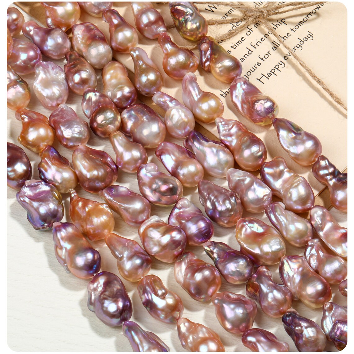 Freshwater Genuine Big Baroque Rainbow Pearl Beads,color Fireball Tail ...