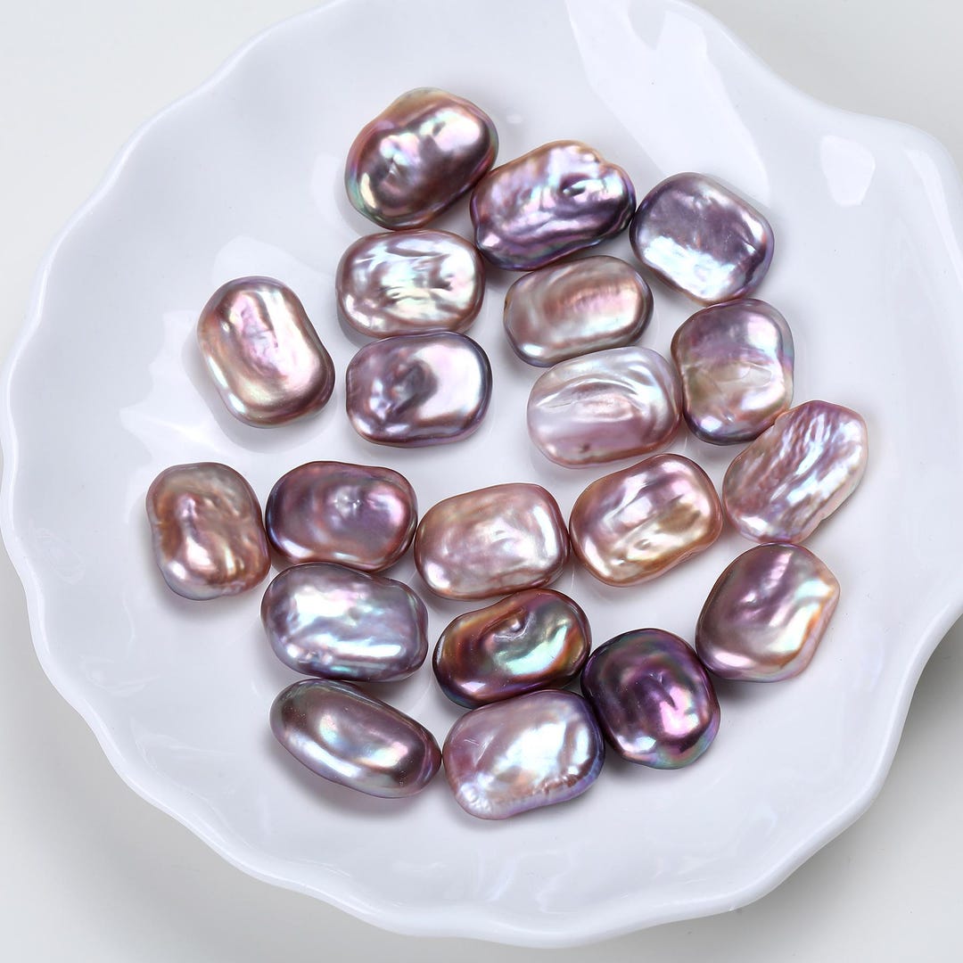 16x21mm Freshwater Square Pearls,natural Loose Baroque Coin Pearl Beads ...
