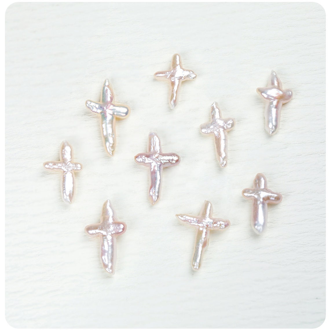 Freshwater Cross Pearl Beads,irregular Broque Cross Pearl,white Loose ...