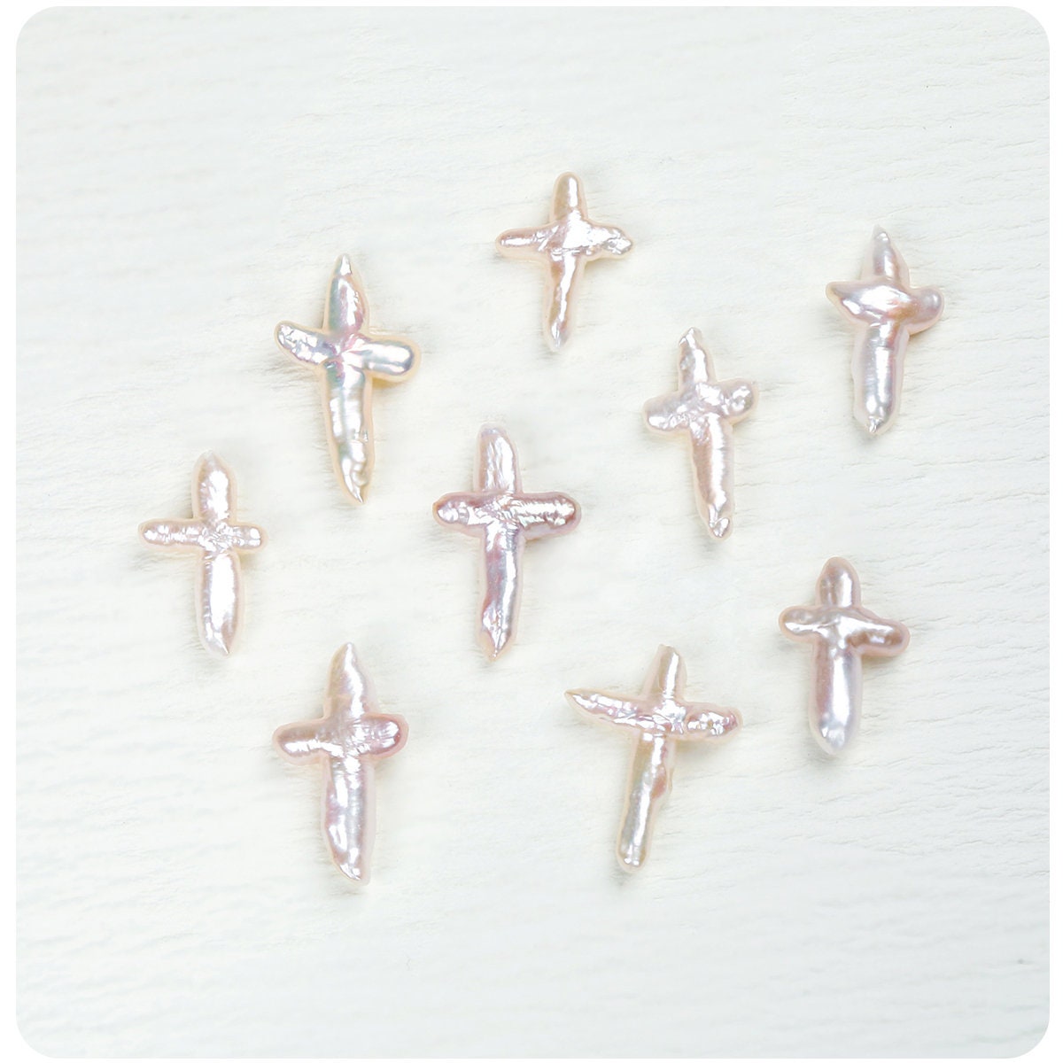 Freshwater Cross Pearl Beads,irregular Broque Cross Pearl,white Loose ...
