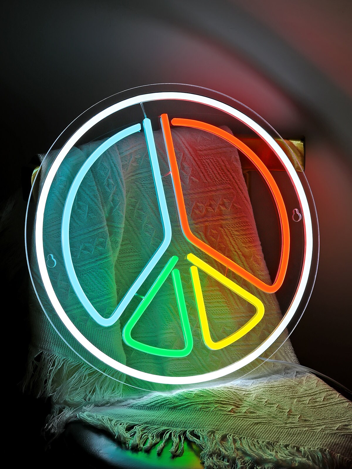 Handmade Peace Sign,gaming Neon Signs for Wall Decor LED Neon Light ...