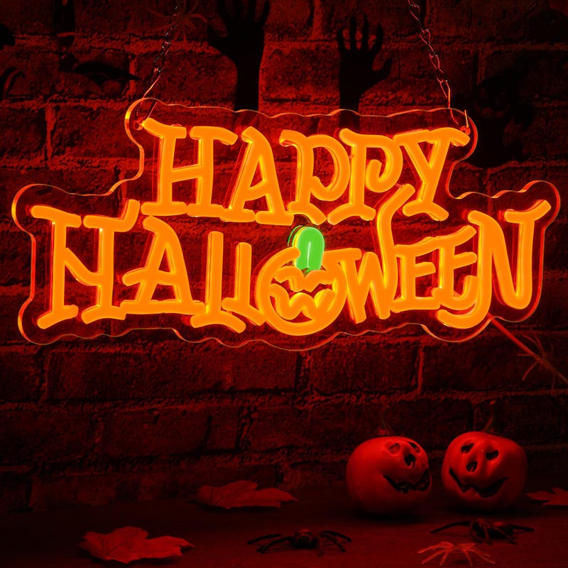 Halloween Lighted Sign - Etsy