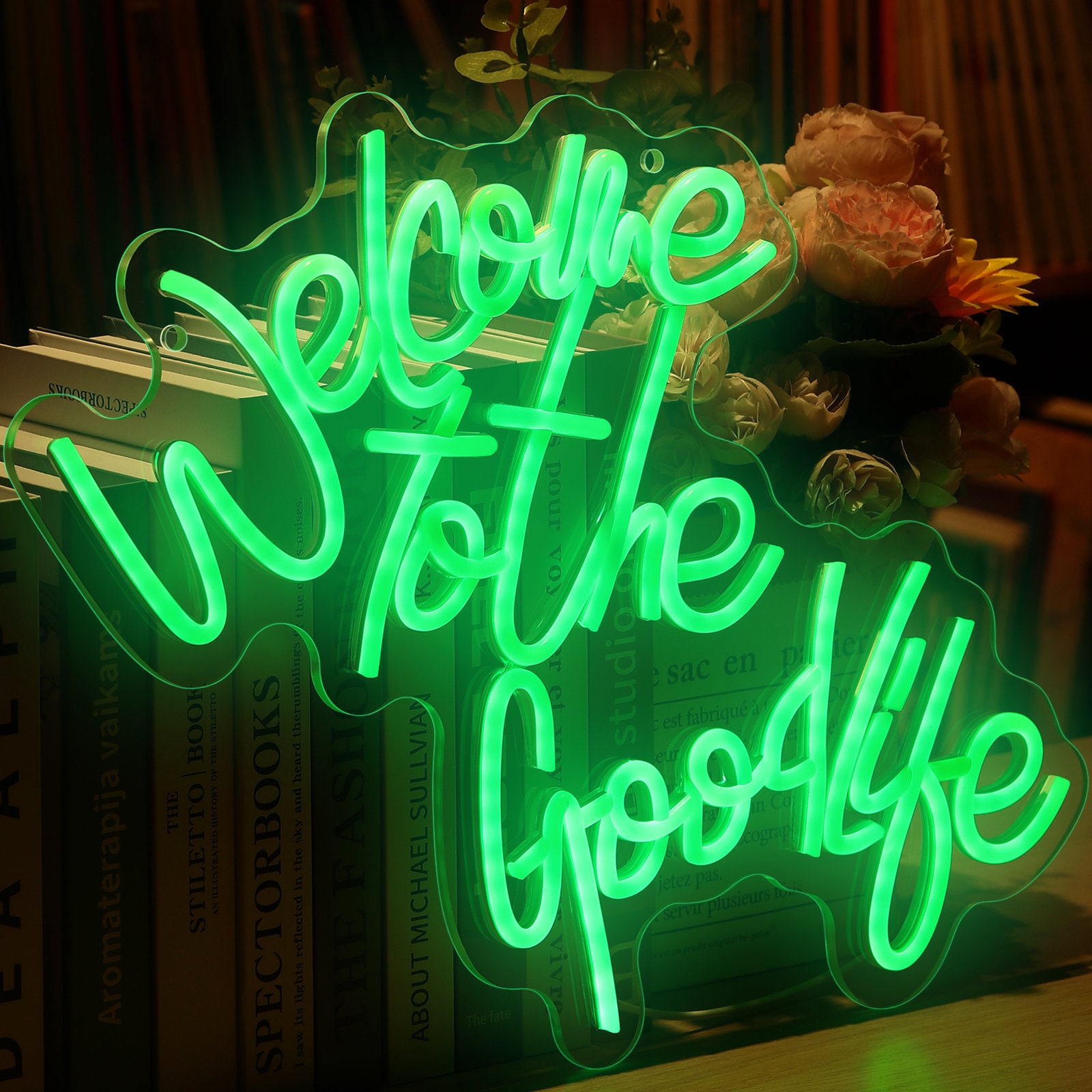 Welcome to the Good Life Neon Signs for Wall Decor,handmade LED Neon ...