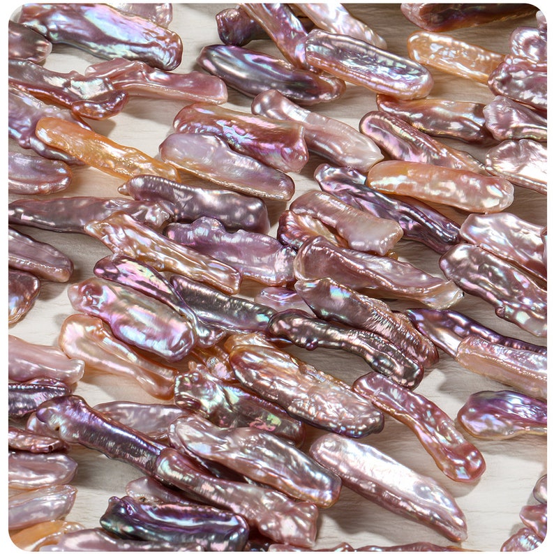 Freshwater Pipa Pearl,baroque Bar Pearl Beads Long Shape White Color ...