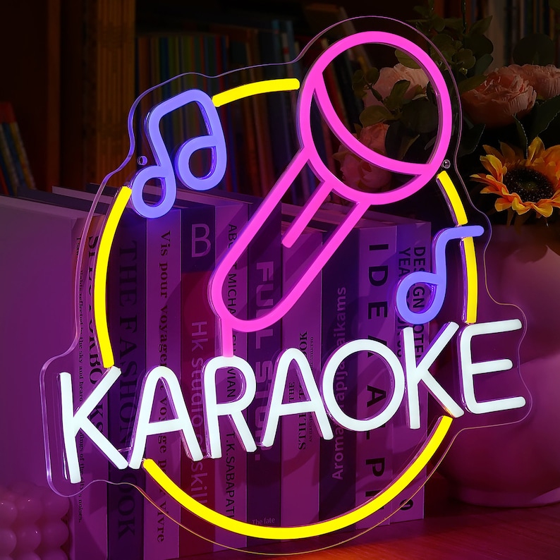 Karaoke Neon Signs for Wall Decor,handmade LED Bar Neon Signs for Man ...