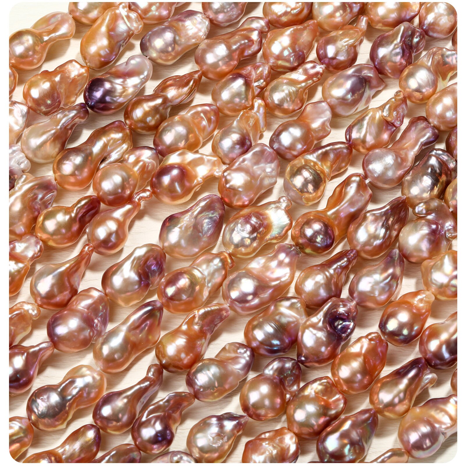 Freshwater Genuine Big Baroque Rainbow Pearl Beads,color Fireball Tail ...