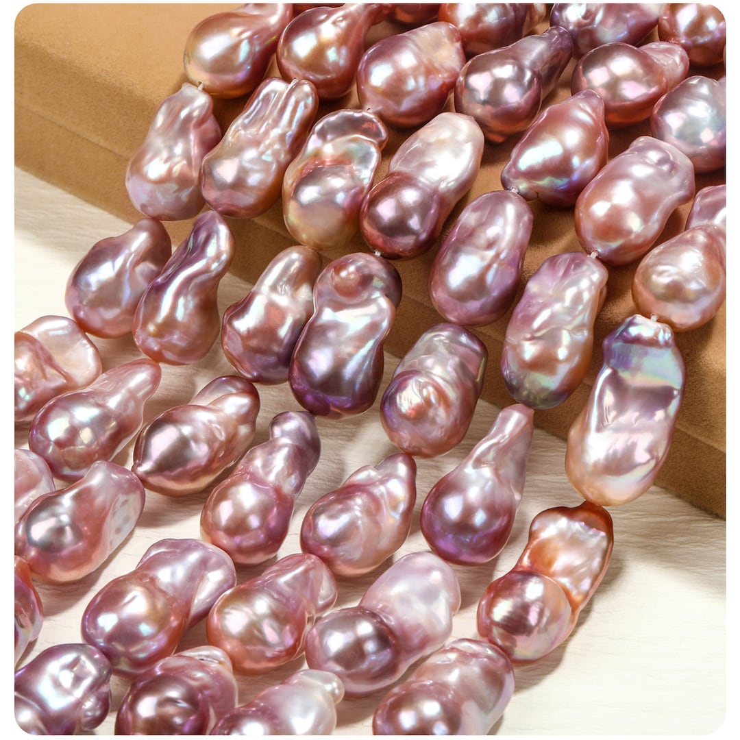 Freshwater Genuine Big Baroque Rainbow Pearl Beads,color Fireball Tail ...