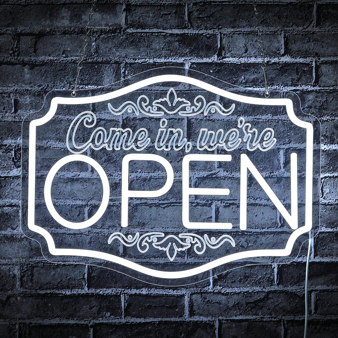 LED Neon Open Signs for Business, Neon Lights for Party Bar Salon ...
