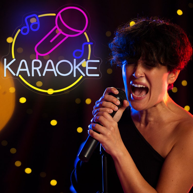 Karaoke Neon Signs for Wall Decor,handmade LED Bar Neon Signs for Man ...