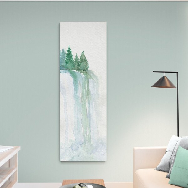 Tall Vertical Waterfall Painting - Etsy