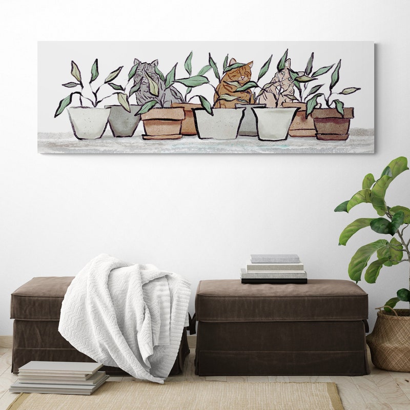 Funny Cat Art - Etsy