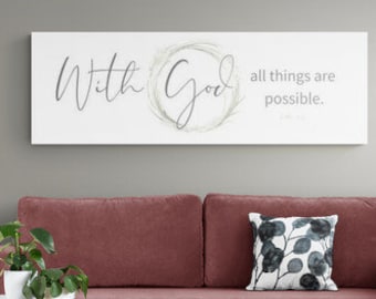 Horizontal Bible Verse Wall Art - Etsy