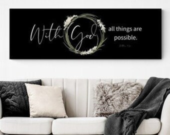 Large Scripture Wall Art - Etsy