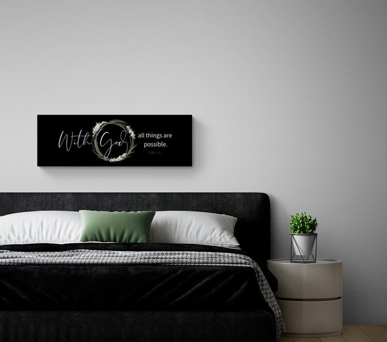 Bible Verse Horizontal Wall Art Scripture Wall Art Large - Etsy